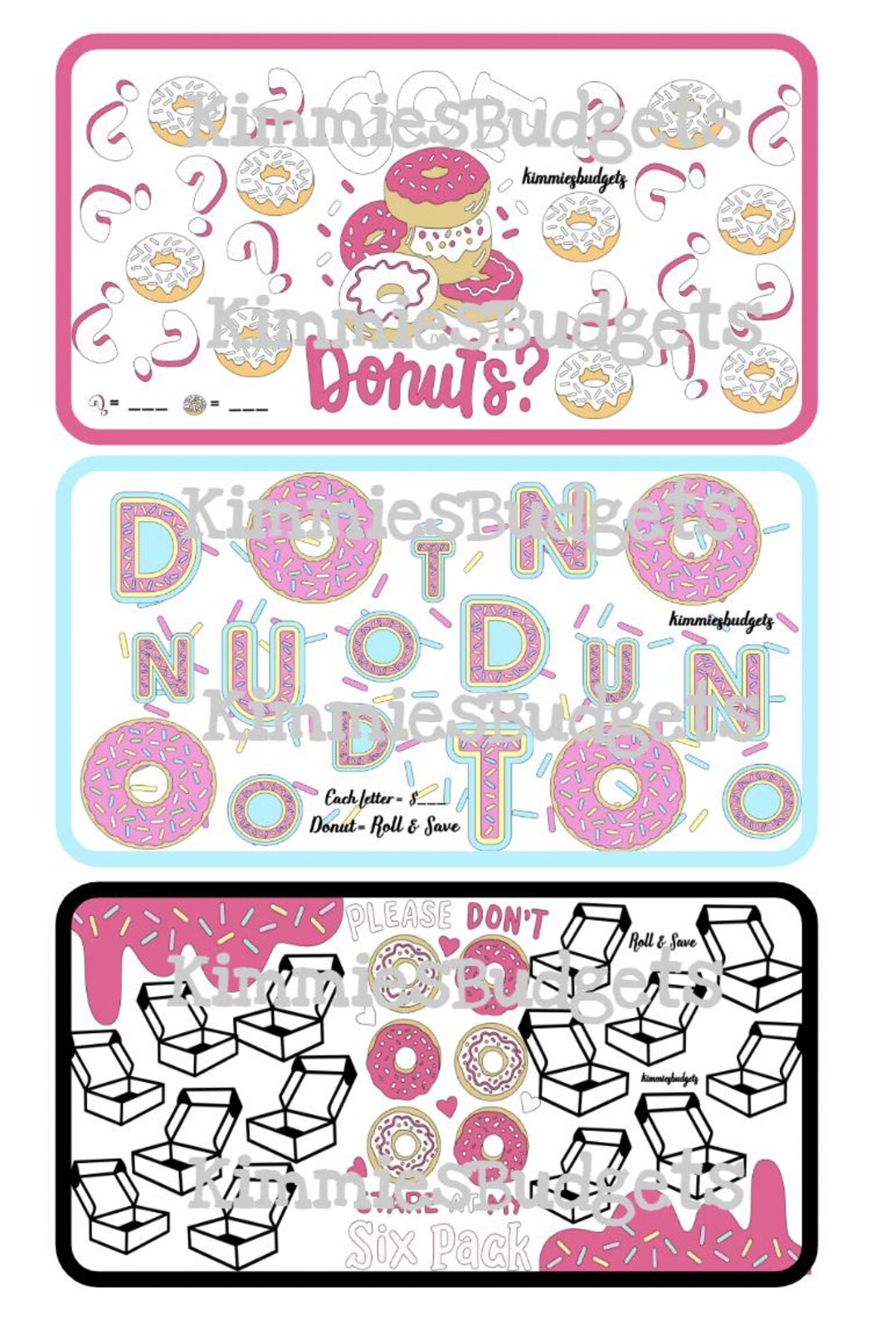 Donut Themed Mini Savings Challenges | 9 Different Fun Saving ...
