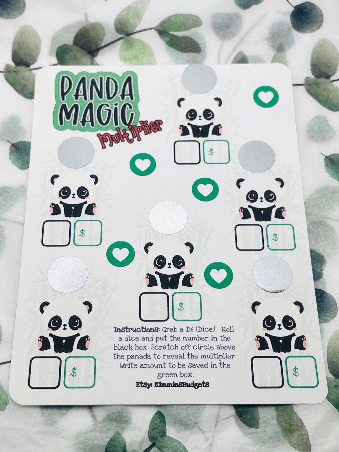 Panda Magic Multiplier | Scratch & Multiply Savings Game | Physical ...