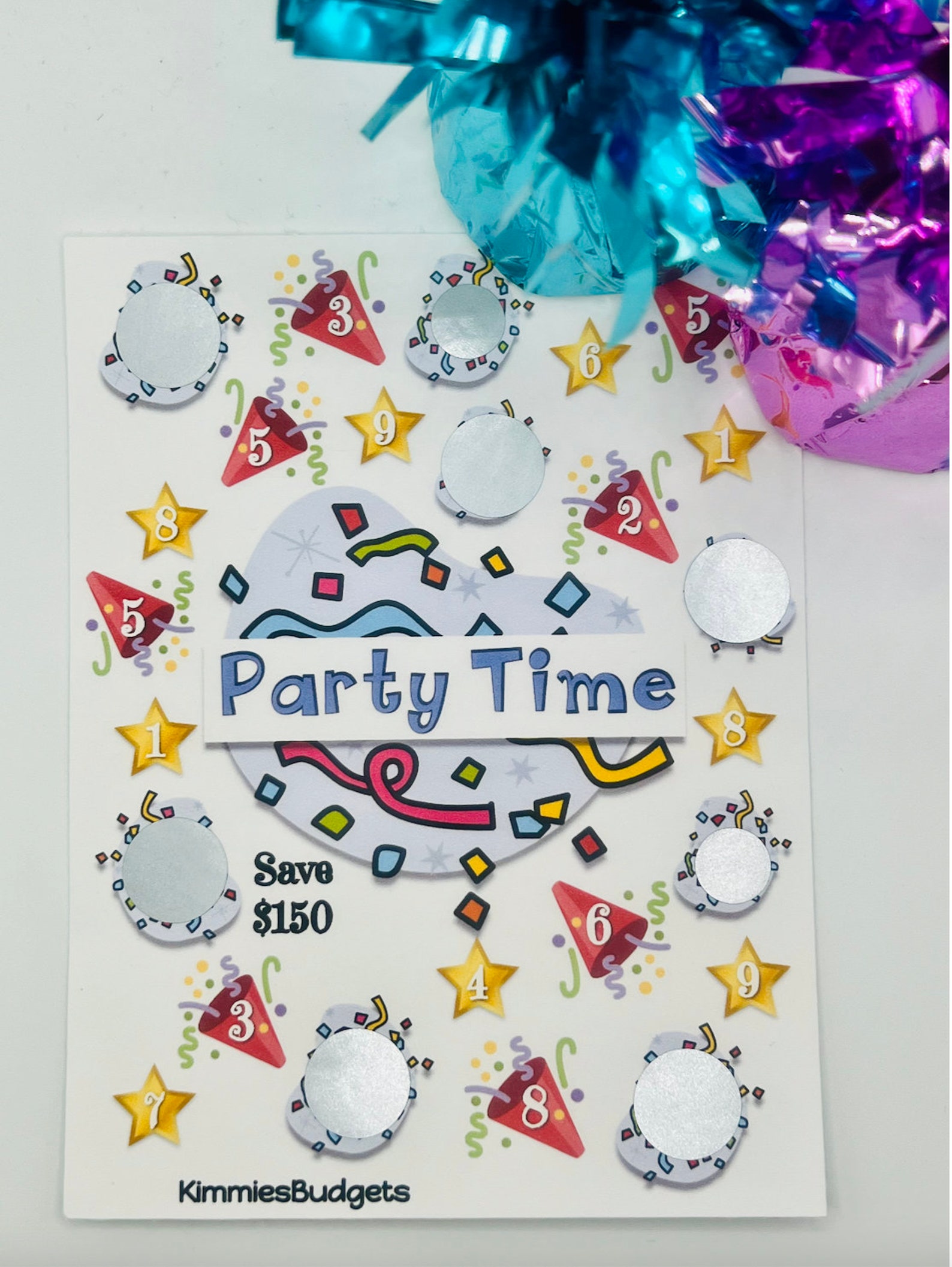 Scratch off Savings Challenge | Birthday Celebration Scratch Offs ...