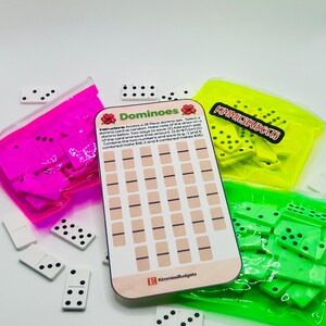 Savings Challenge | Domino Draw | Free Mini Domino Set Included ...