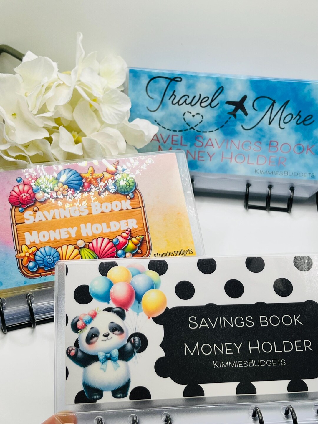 Savings Book Money Holder | 8 General Section Inserts | 5 Themes ...