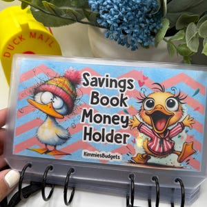 Savings Book Money Holder | 8 General Section Inserts | 5 Themes ...