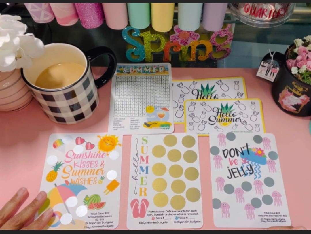 Summer Themed Scratch off Savings Challenge | Hello Summer | Don’t Be ...