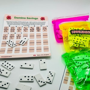 Savings Challenge | Domino Draw | Free Mini Domino Set Included ...