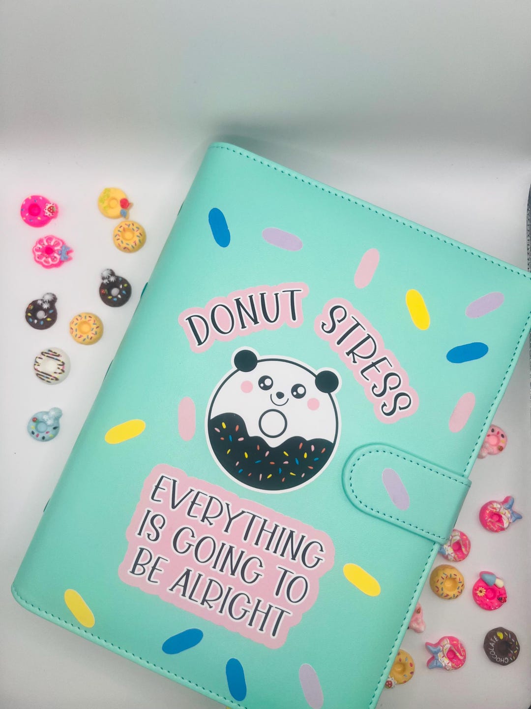 Donut Worry Binder Bundle | Savings Challenge | Colors Blue Pink Green ...
