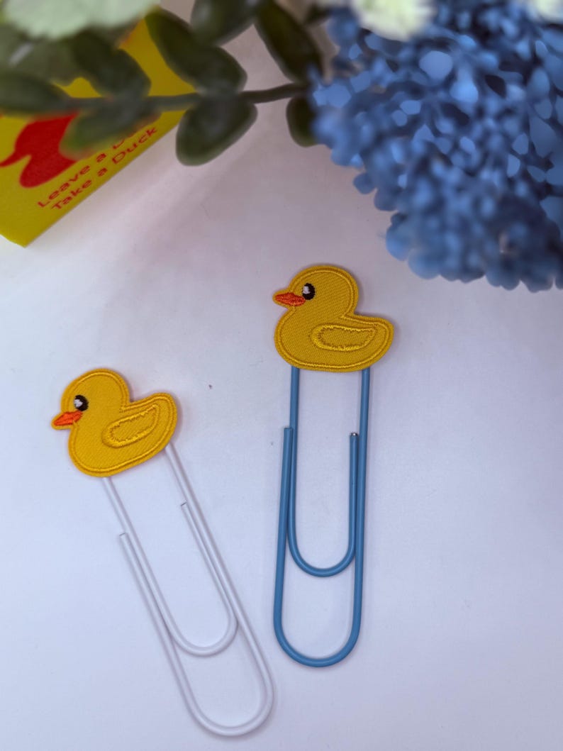 Duck Jumbo 4" Paper Clip | Rubber Duck Themed | Novelty Embellished ...