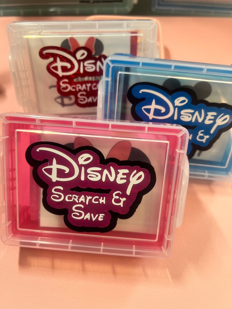 Disney Scratch off & Save Savings Challenge 20 Laminated Cards Low High ...