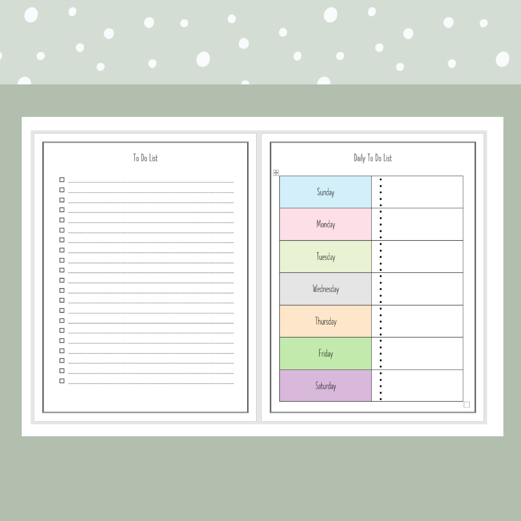 Basic to Do's List - Etsy