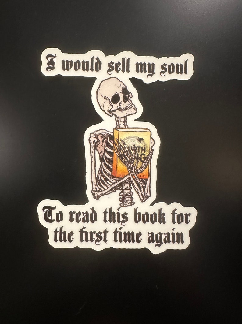 Sell My Soul Book Sticker 2.5in Fourth Wing Sticker Iron Flame Sticker ...