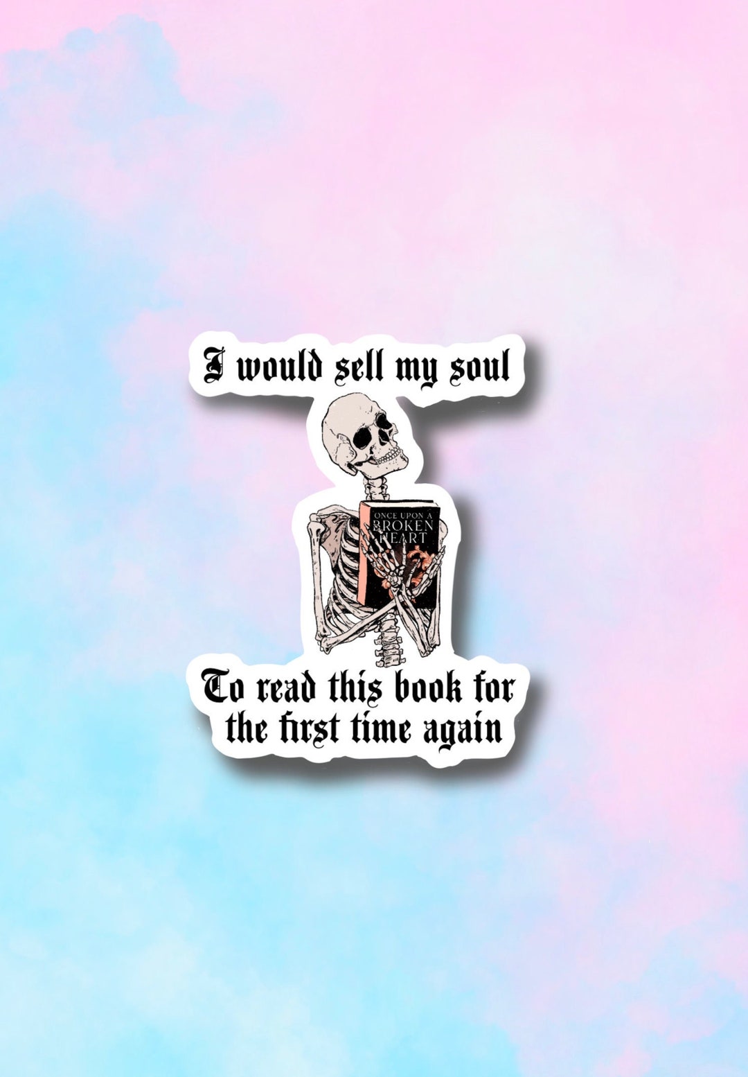 Sell My Soul Book Sticker 2.5in OUABH Sticker Evangeline and Jacks ...