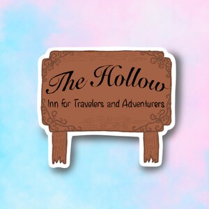The Hollow Sign Book Sticker 2.5in OUABH Sticker Evangeline and Jacks ...