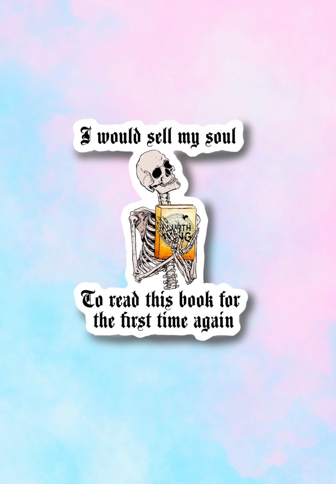 Sell My Soul Book Sticker 2.5in Fourth Wing Sticker Iron Flame Sticker ...