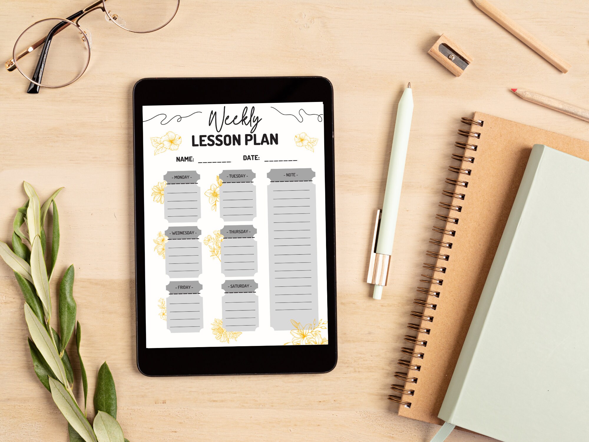 Lesson Plan, Template, Lesson Planner, Teacher Planner, Editable Lesson ...