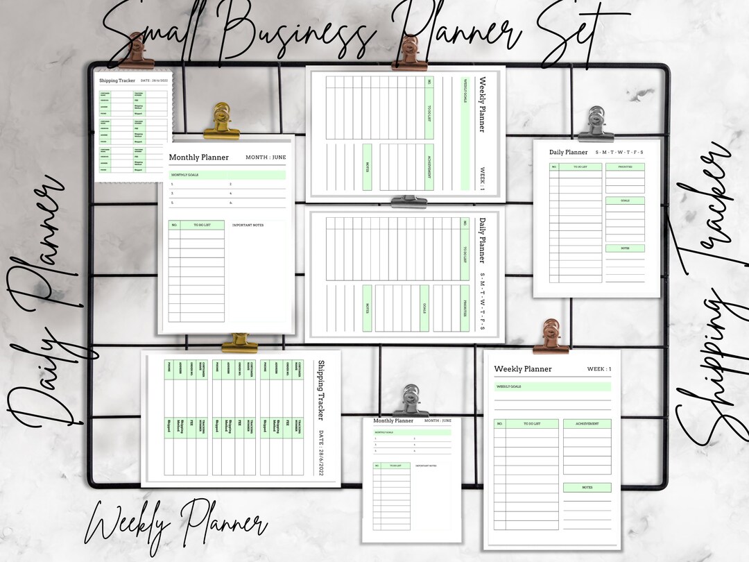 Business Planner, Planner Printable, Business Planner Pdf, Business ...