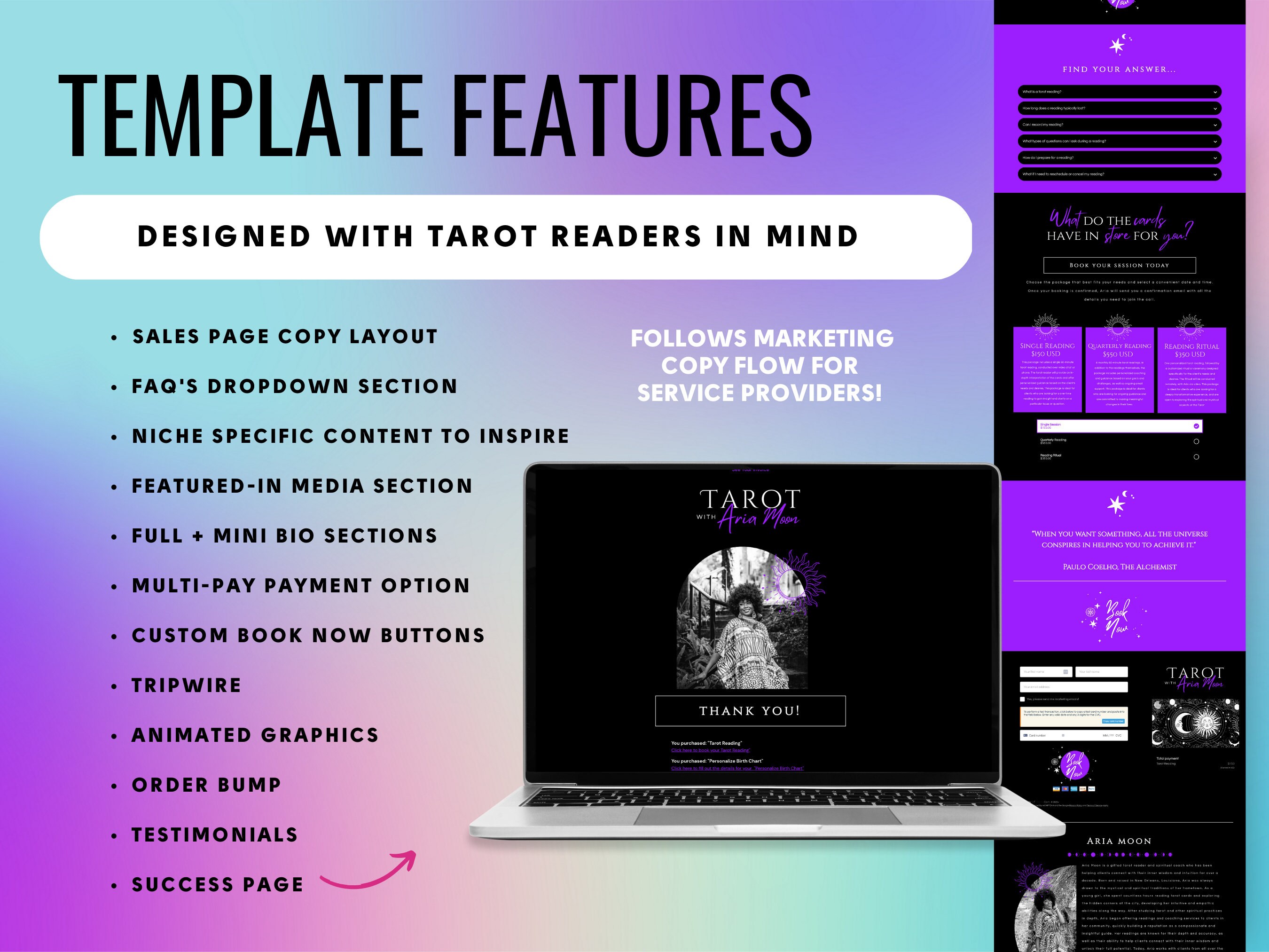 Thrivecart Sales Page Thrive Cart Template Tripwire Checkout - Etsy