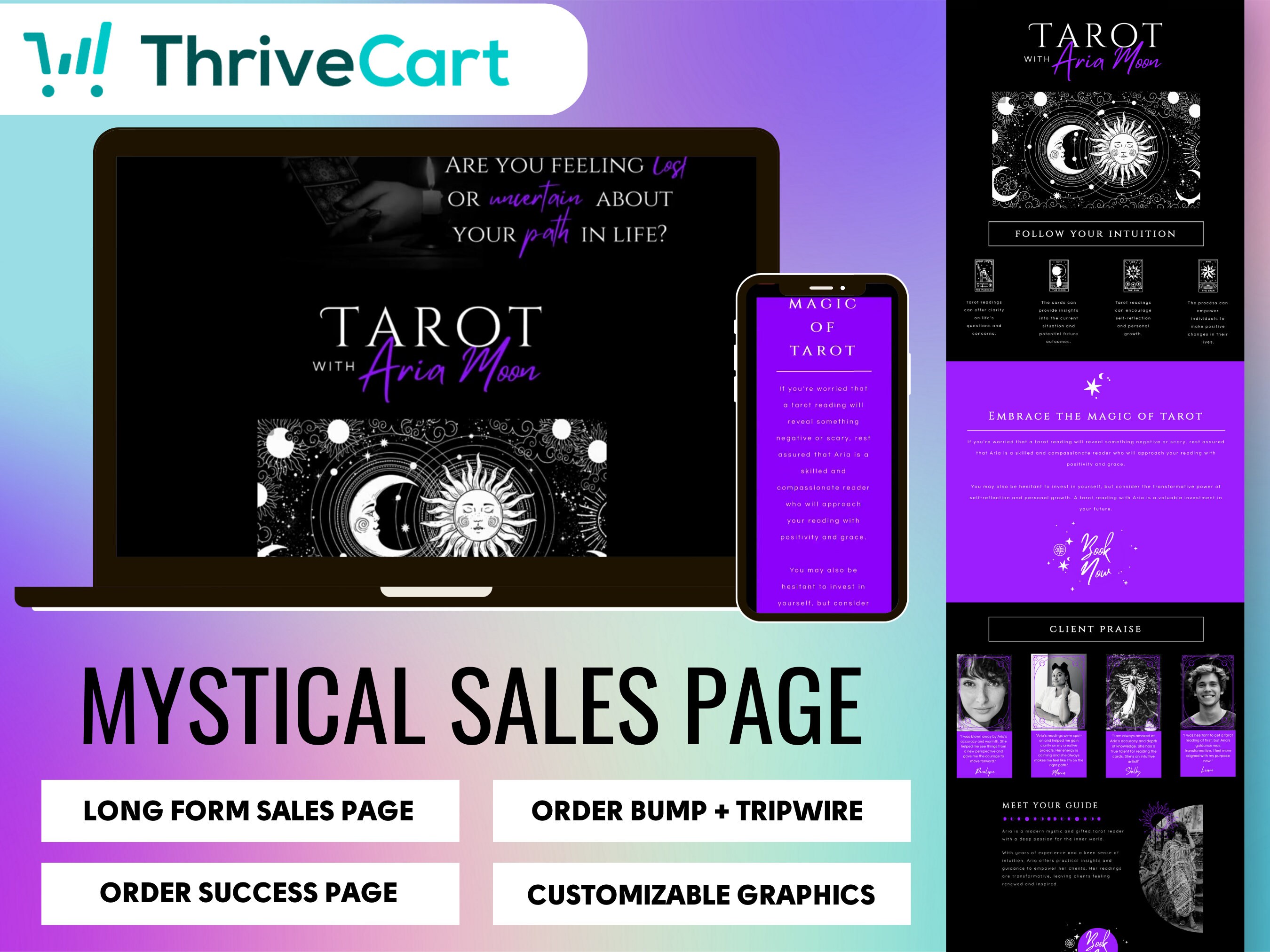 Thrivecart Sales Page Thrive Cart Template Tripwire Checkout - Etsy