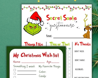 Grinch Wish List - Etsy