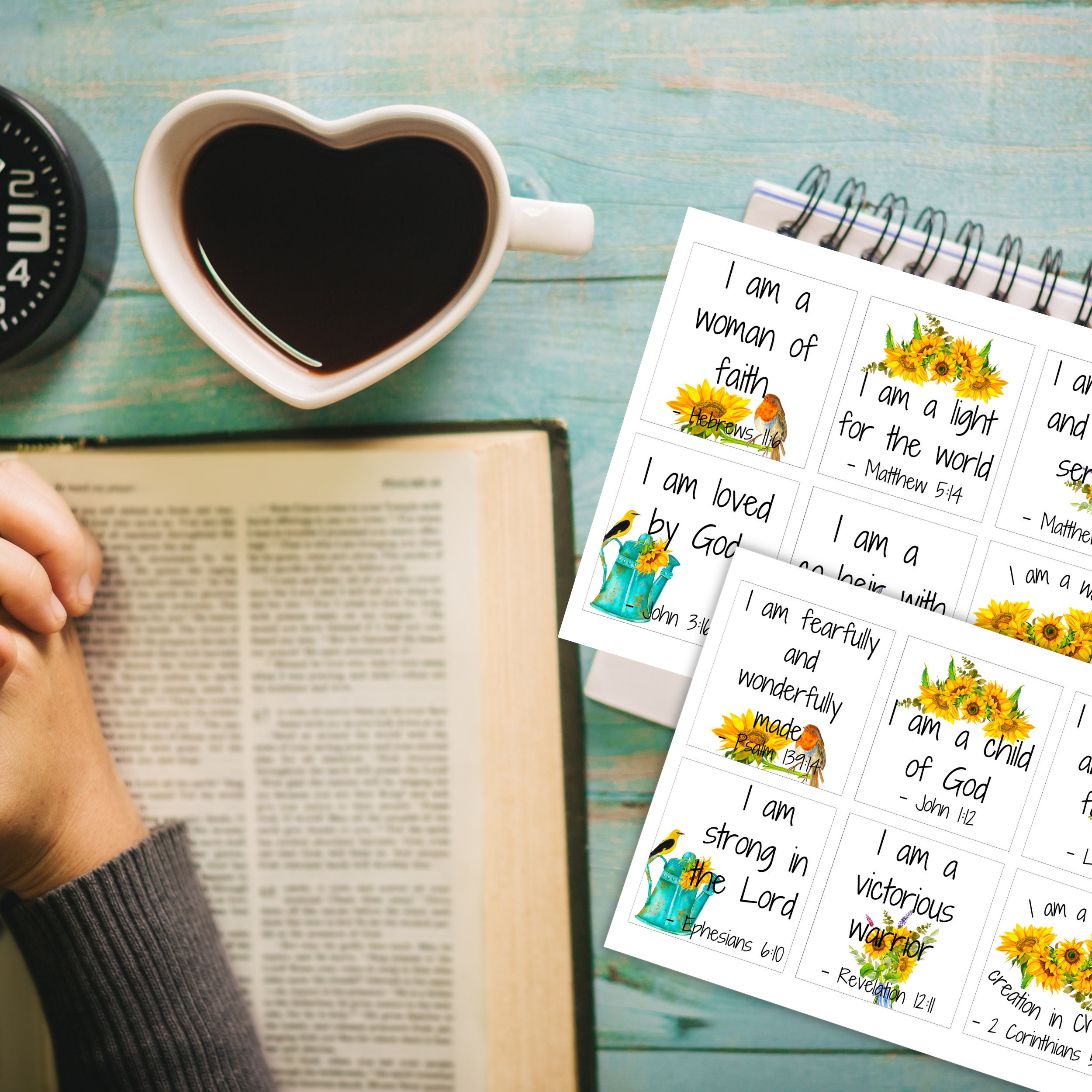 42 Christian Affirmation Cards for Women, Daily Bible Study, Daily ...