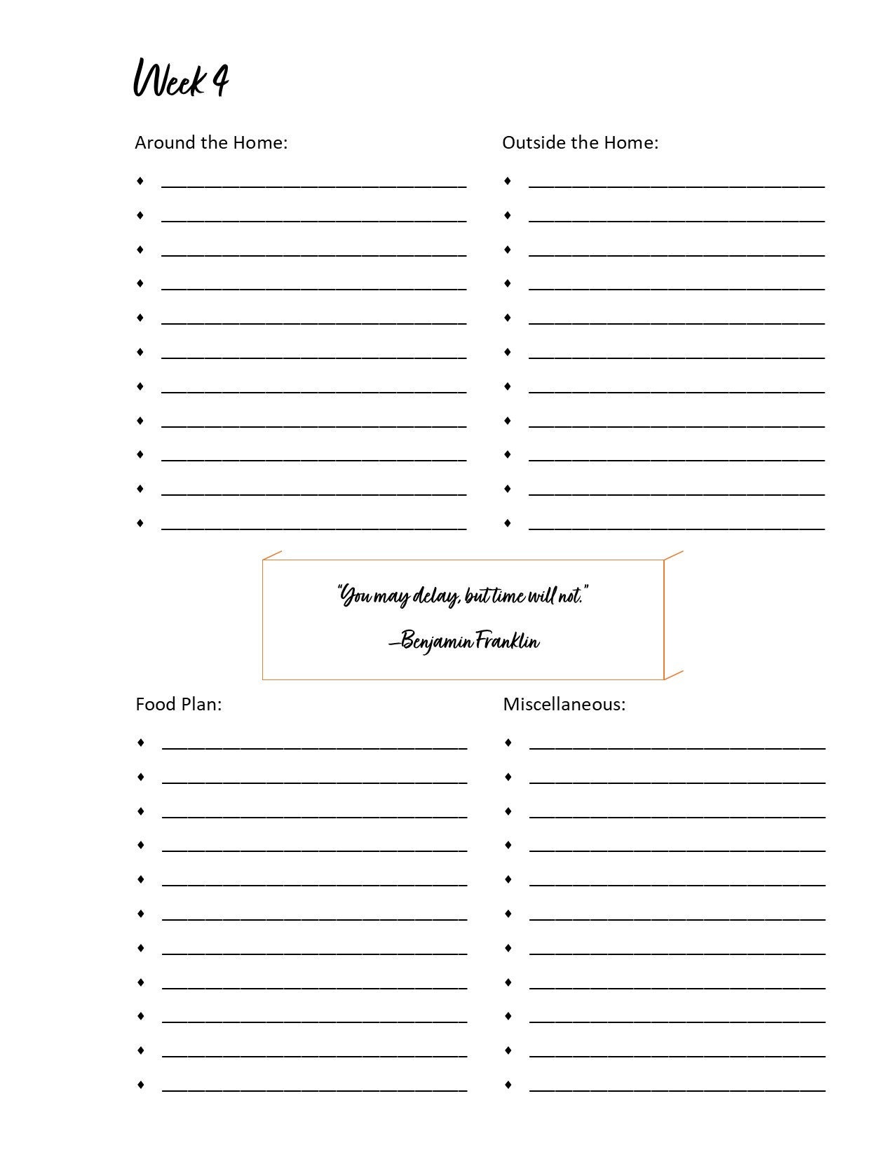 Printable to Do List With Inspirational Quotes - Etsy