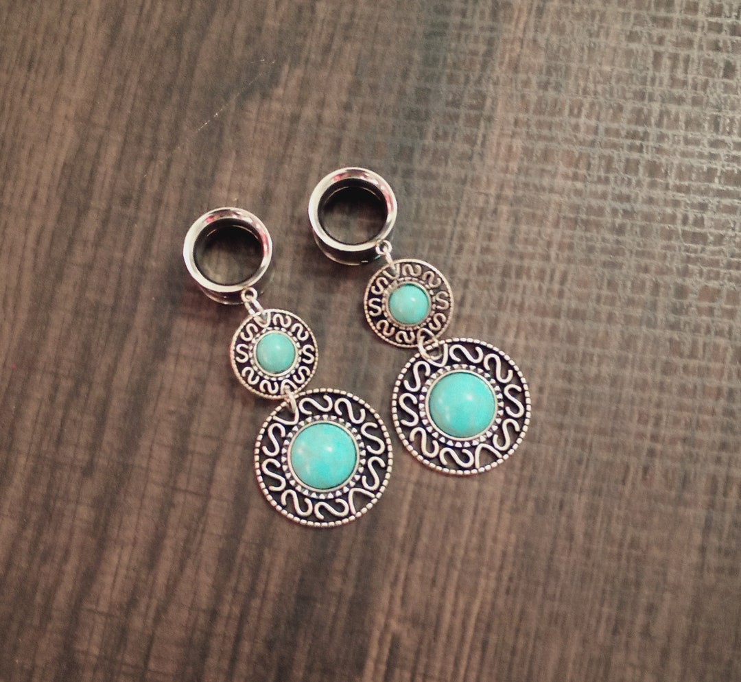 Western Style Dangle Gauges Dangle Plugs - Etsy