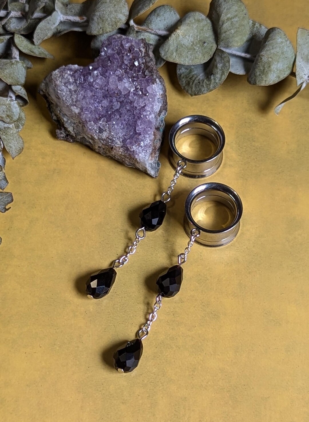 Swarovski Crystal Drop Dangle Plugs Dangle Gauges - Etsy