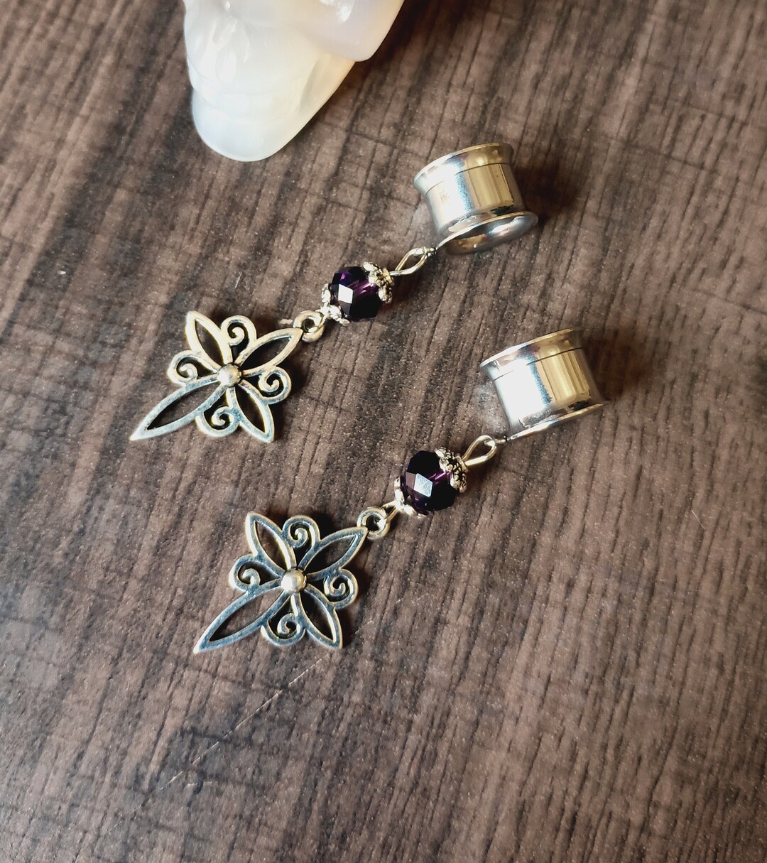 Tibetan Silver Witch Knot Gauge Dangles Dangle Plugs - Etsy