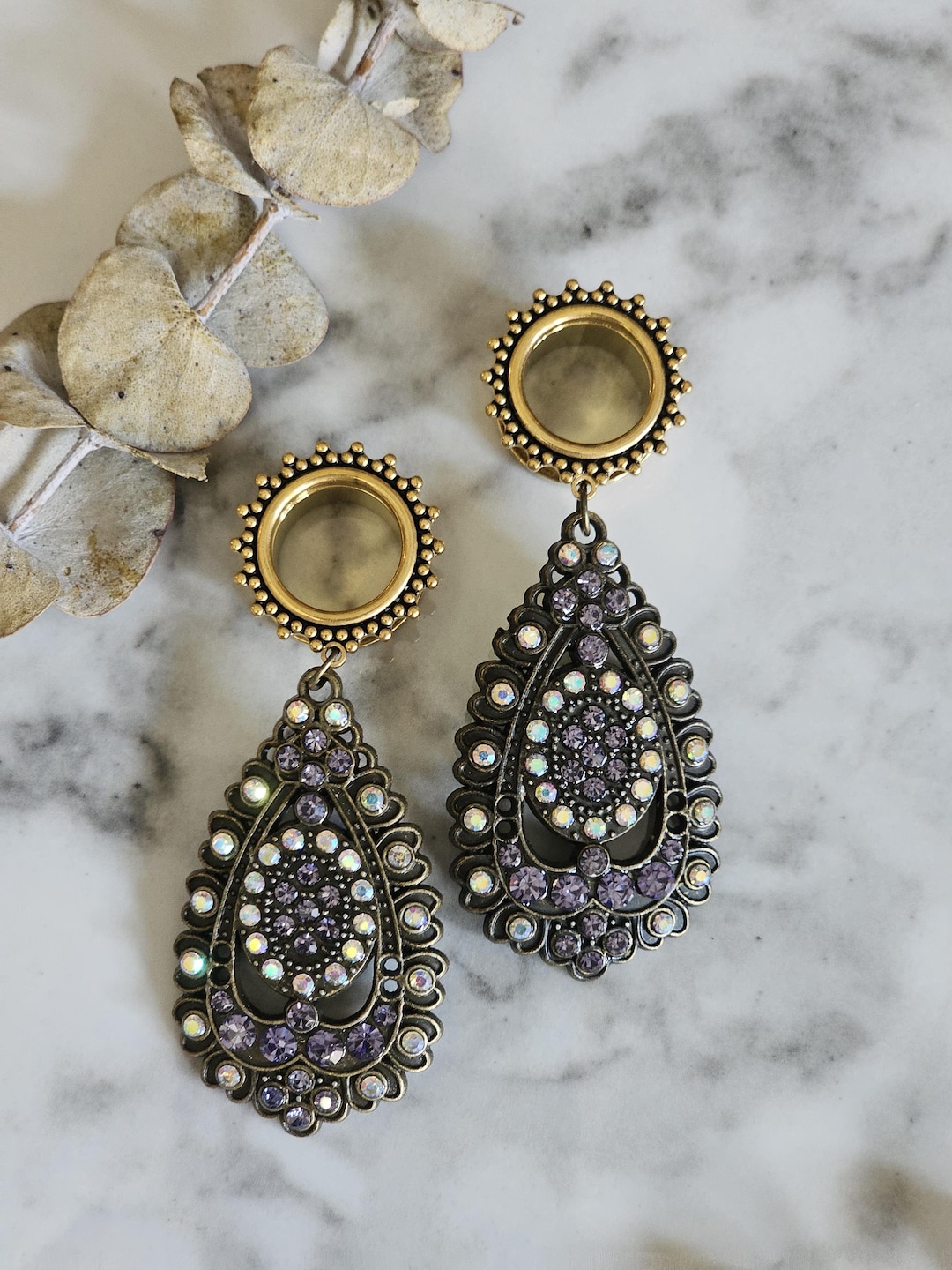 Vintage Style Dangle Gauges Dangle Plugs - Etsy