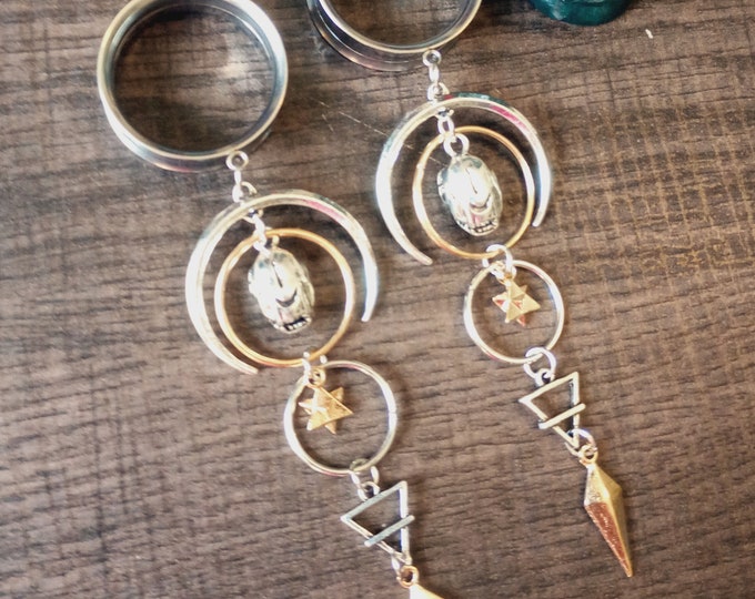 Elemental Dangle Gauges Dangle Plugs - Etsy