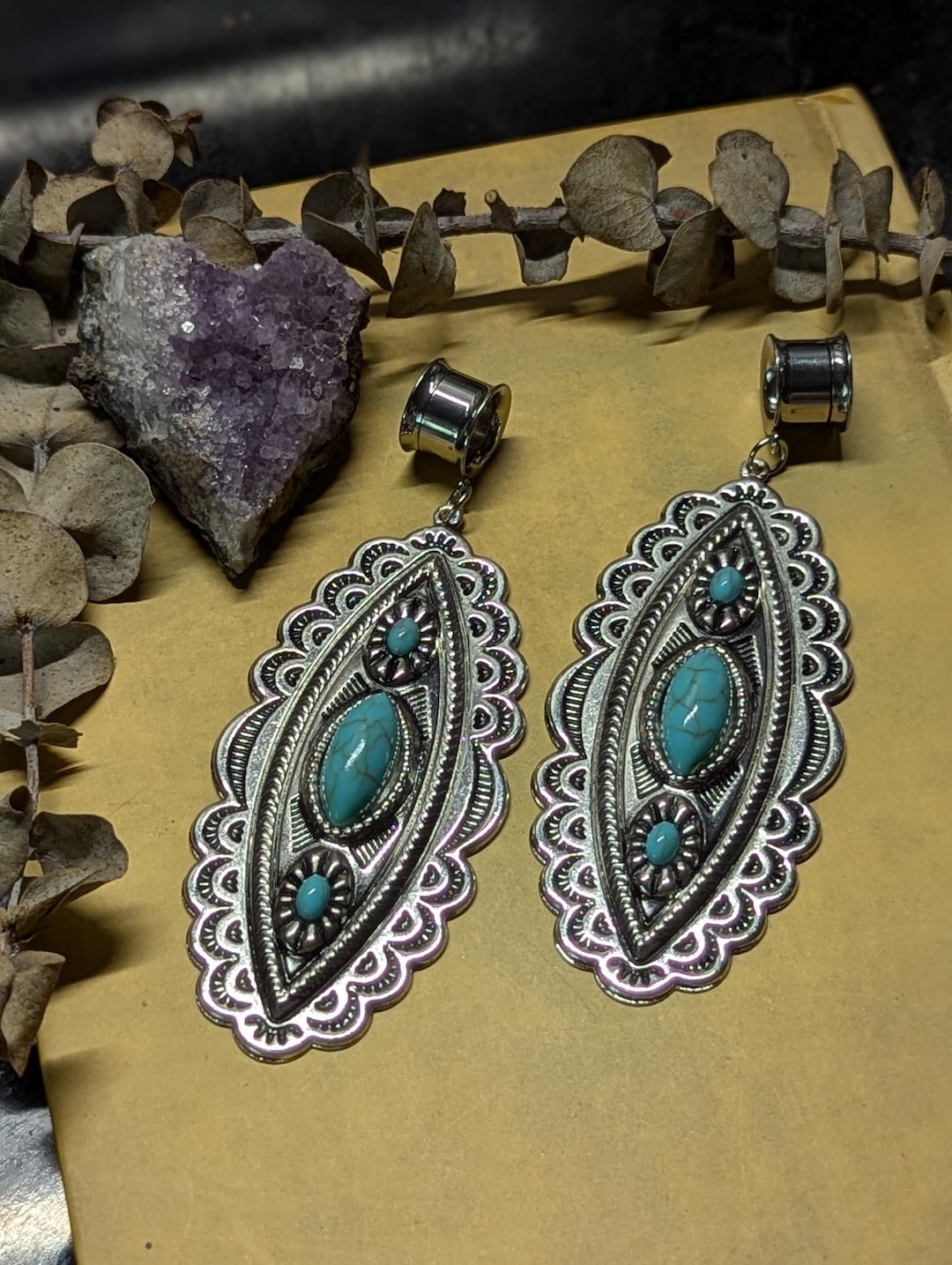 Western Style Dangle Gauges Dangle Plugs - Etsy