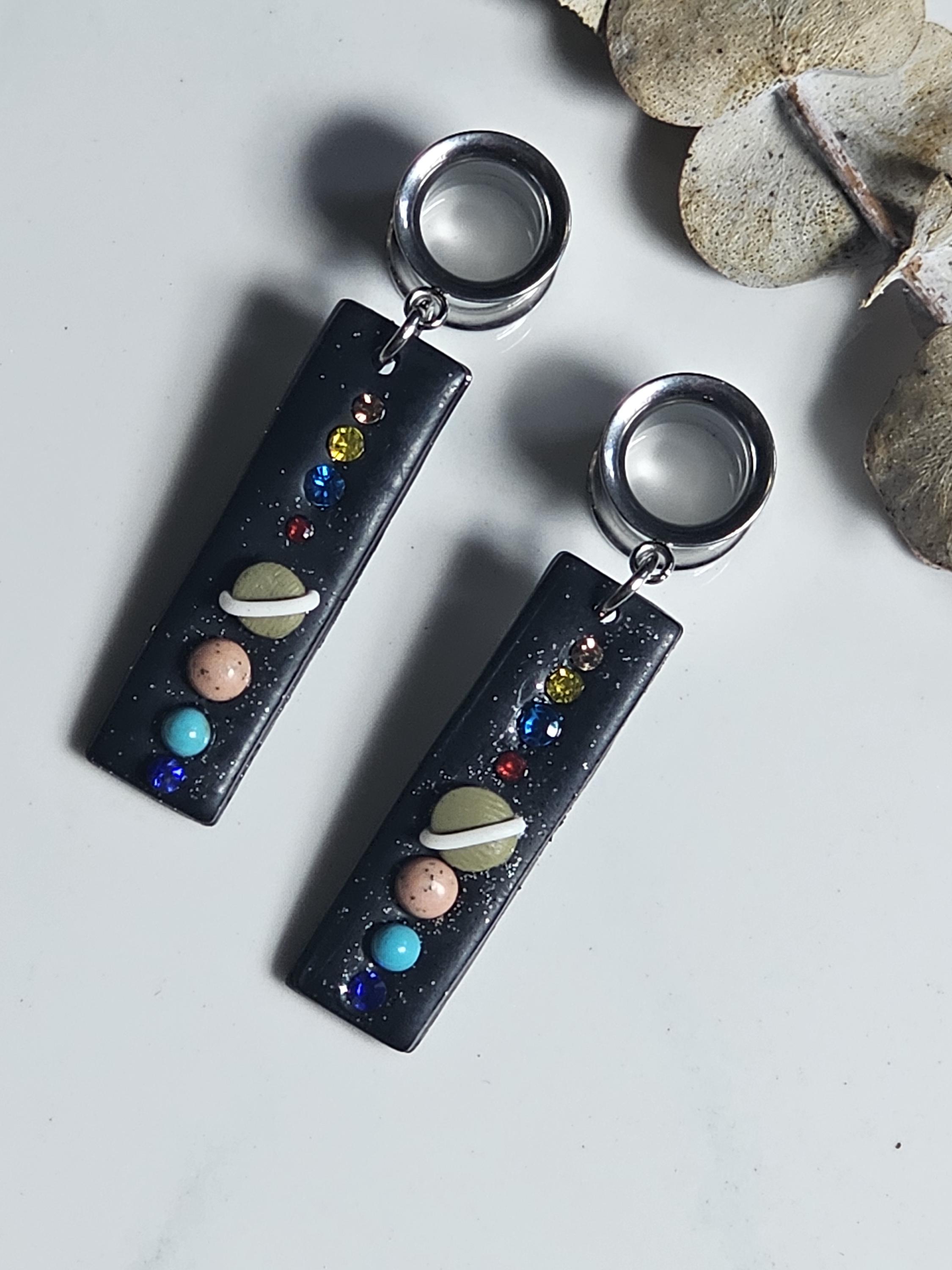 Solar System Dangle Gauges Dangle Plugs - Etsy