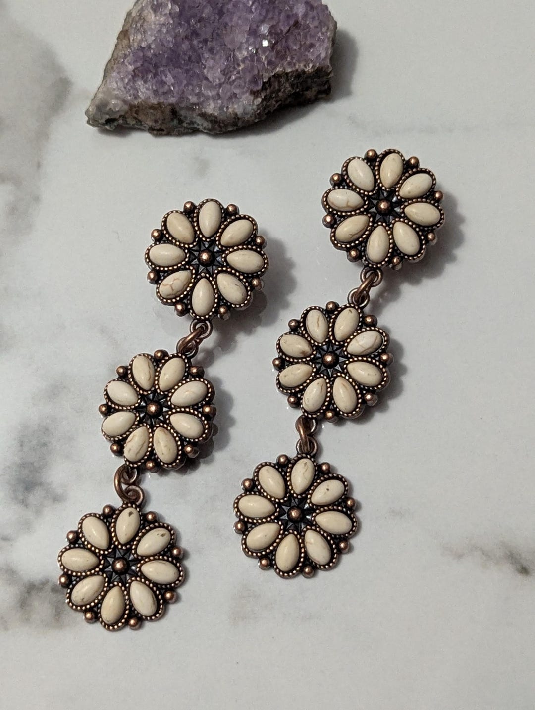6MM-16MM Dangle Gauges Antique Style White Western - Etsy