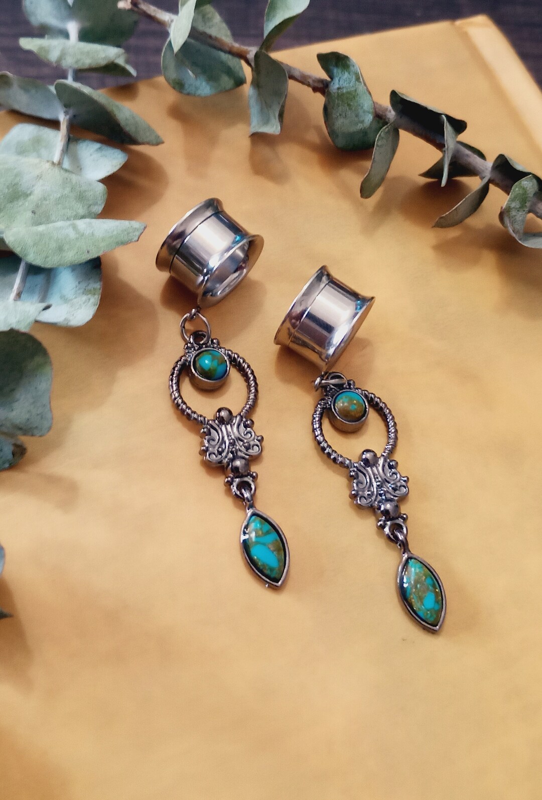 Vintage Style Dangle Gauges Dangle Plugs - Etsy