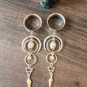 Elemental Dangle Gauges Dangle Plugs - Etsy