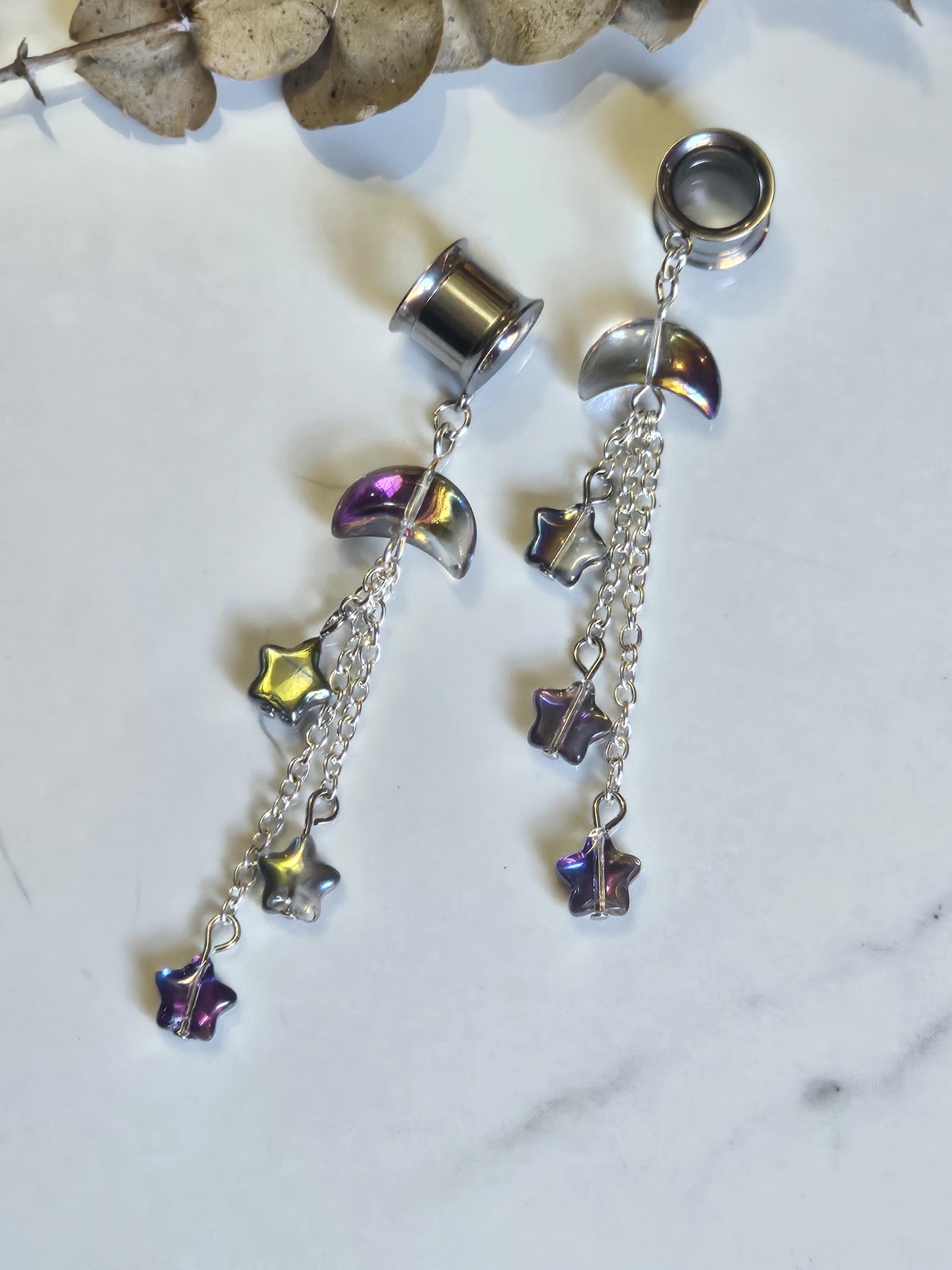 Celestial Sky Dangle Gauges Dangle Plugs - Etsy