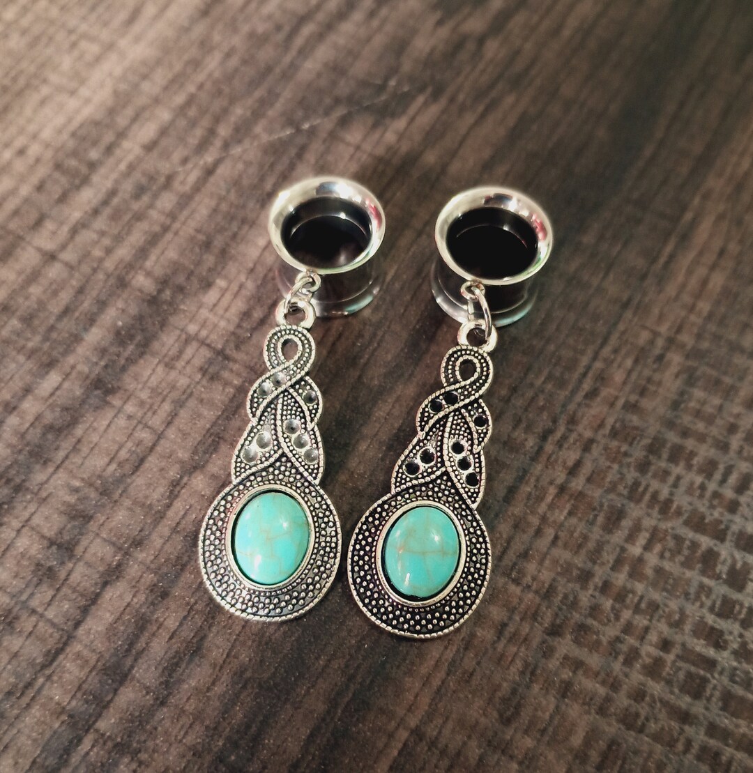 Western Style Dangle Gauges Dangle Plugs - Etsy