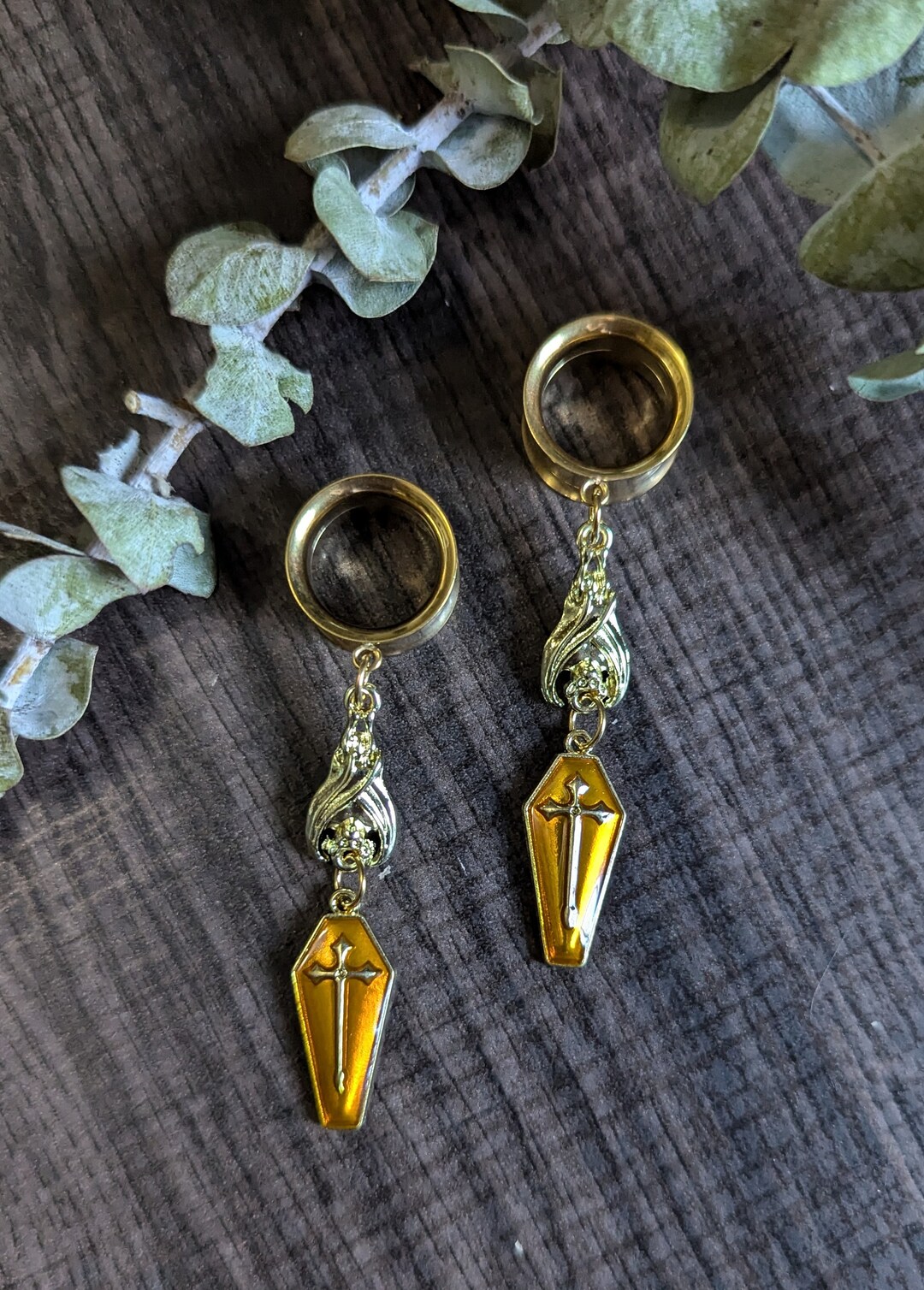 Coffin Dangle Gauges Dangle Plugs - Etsy