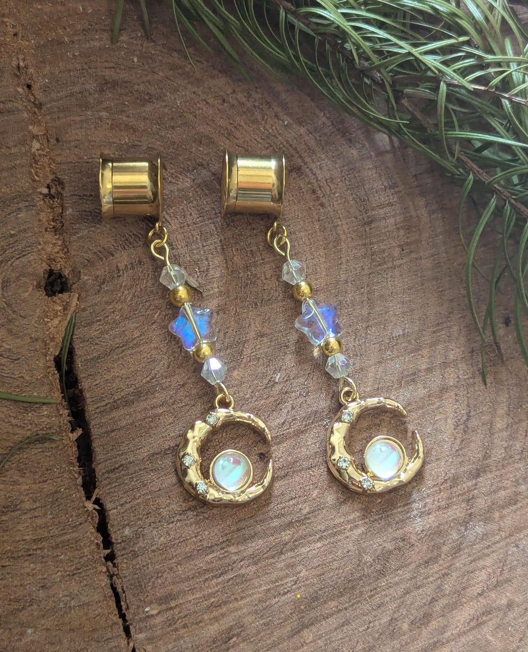 Celestial Dangle Gauges Dangle Plugs - Etsy