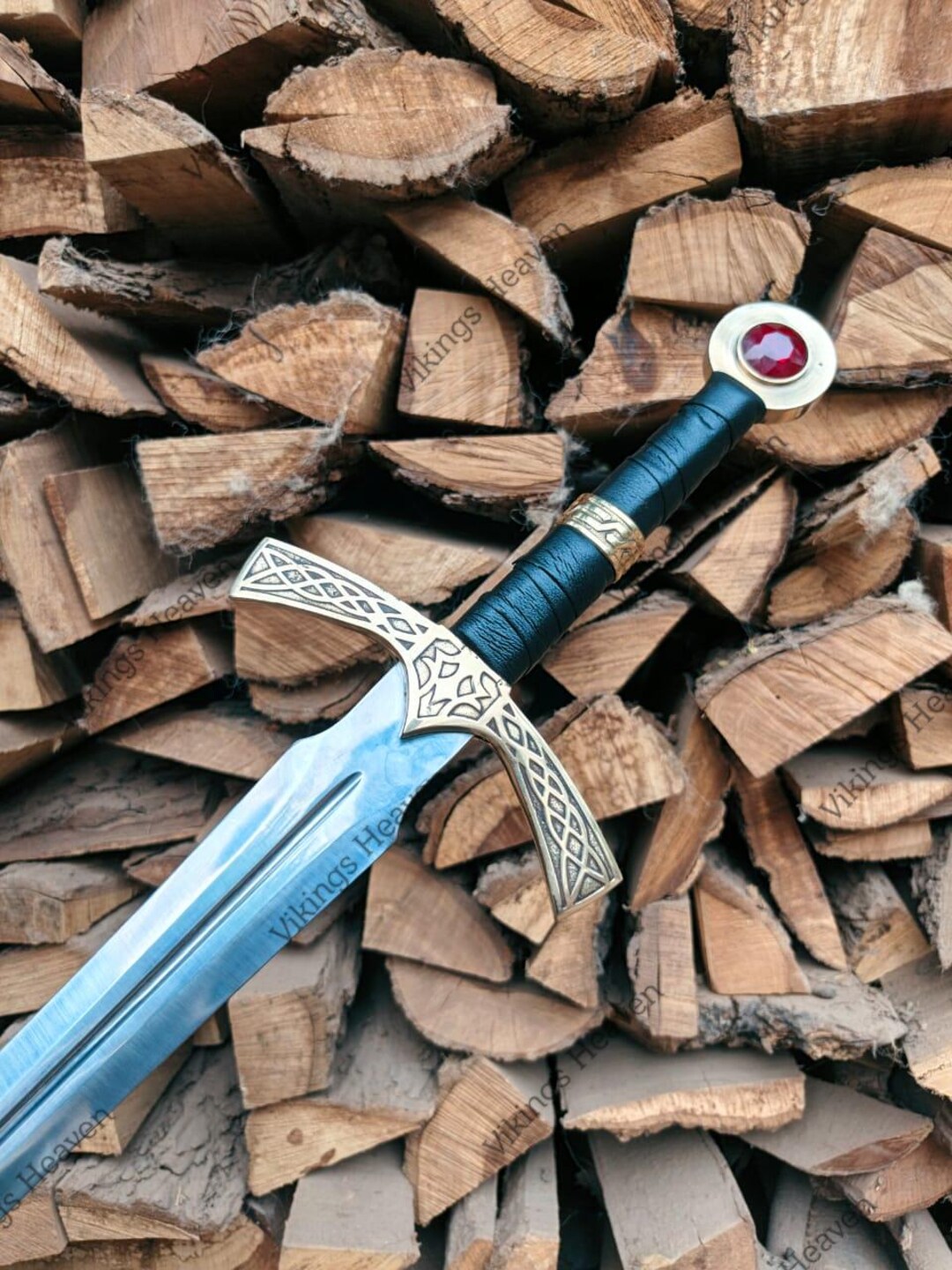 Goldryn Sword Throne of Glass Replica Sword Steel Blade Brass Guard and ...