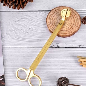 Gold Candle Care Kit Set | 4 Piece Set | Wick Trimmer | Candle Tools ...