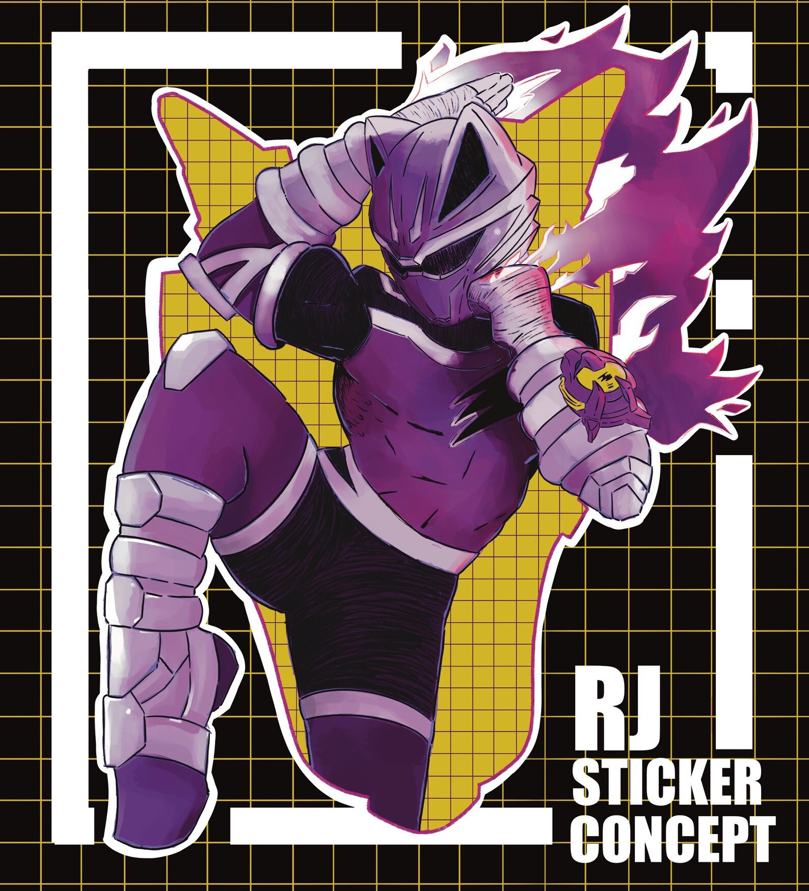 Power Rangers RJ Wolf Ranger Sticker - Etsy Canada