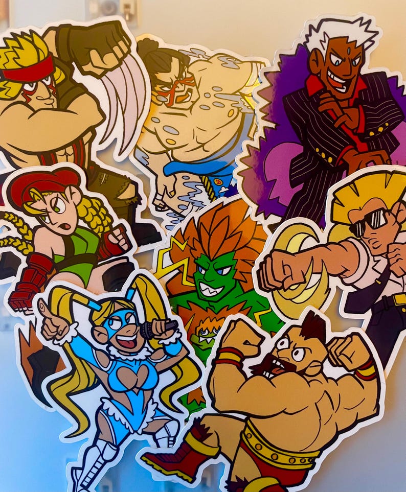 Street Fighter Stickers (water, Weather & Sun Proof) - Etsy