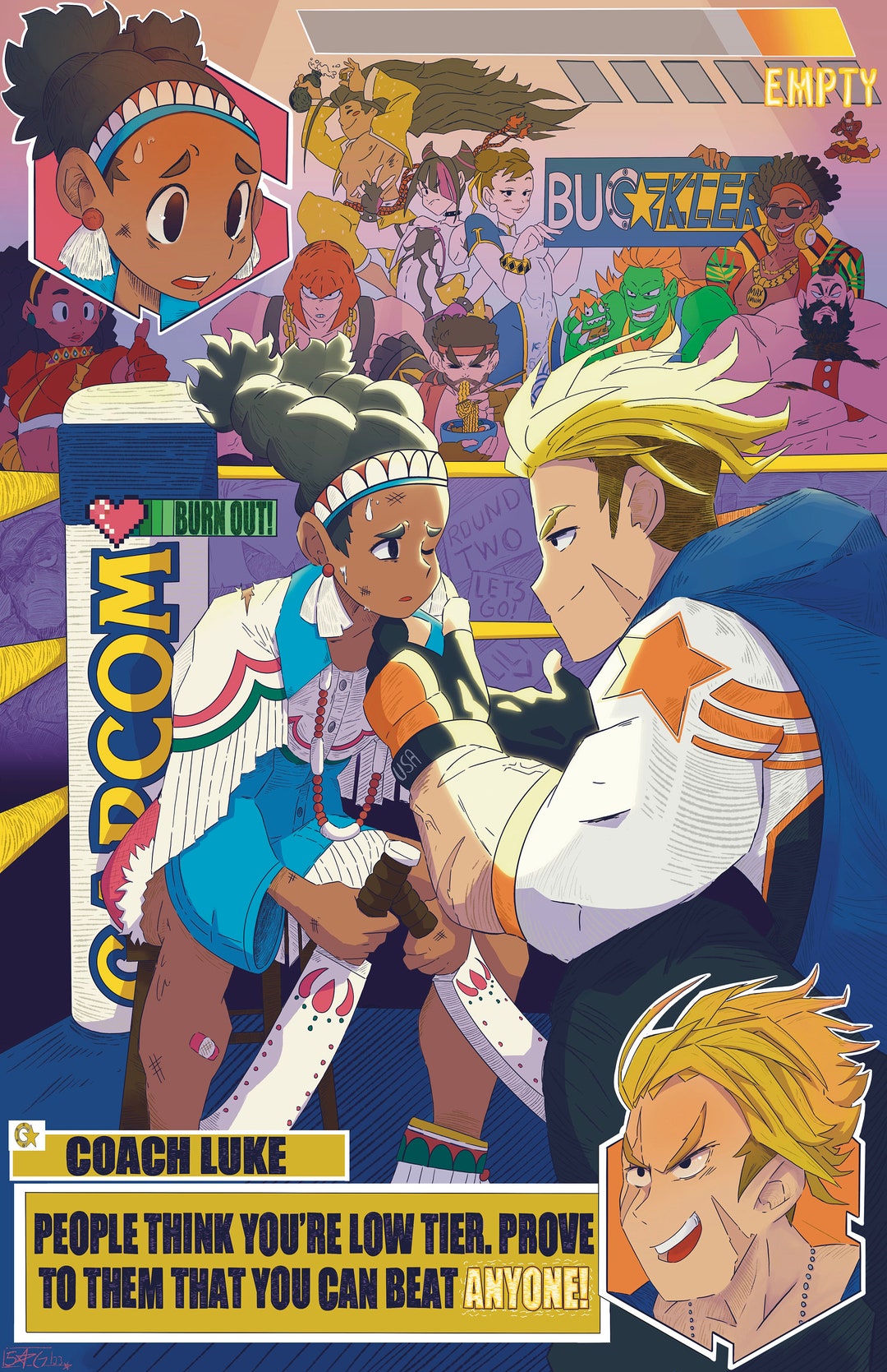 SF6 Coach Luke Print (11x17) - Etsy