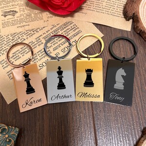 Chess Keychain Stainless Steel - Etsy