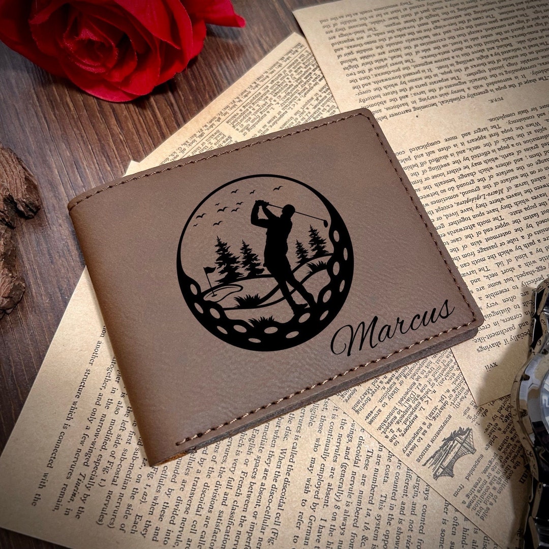 Golf Leather Wallet - Etsy