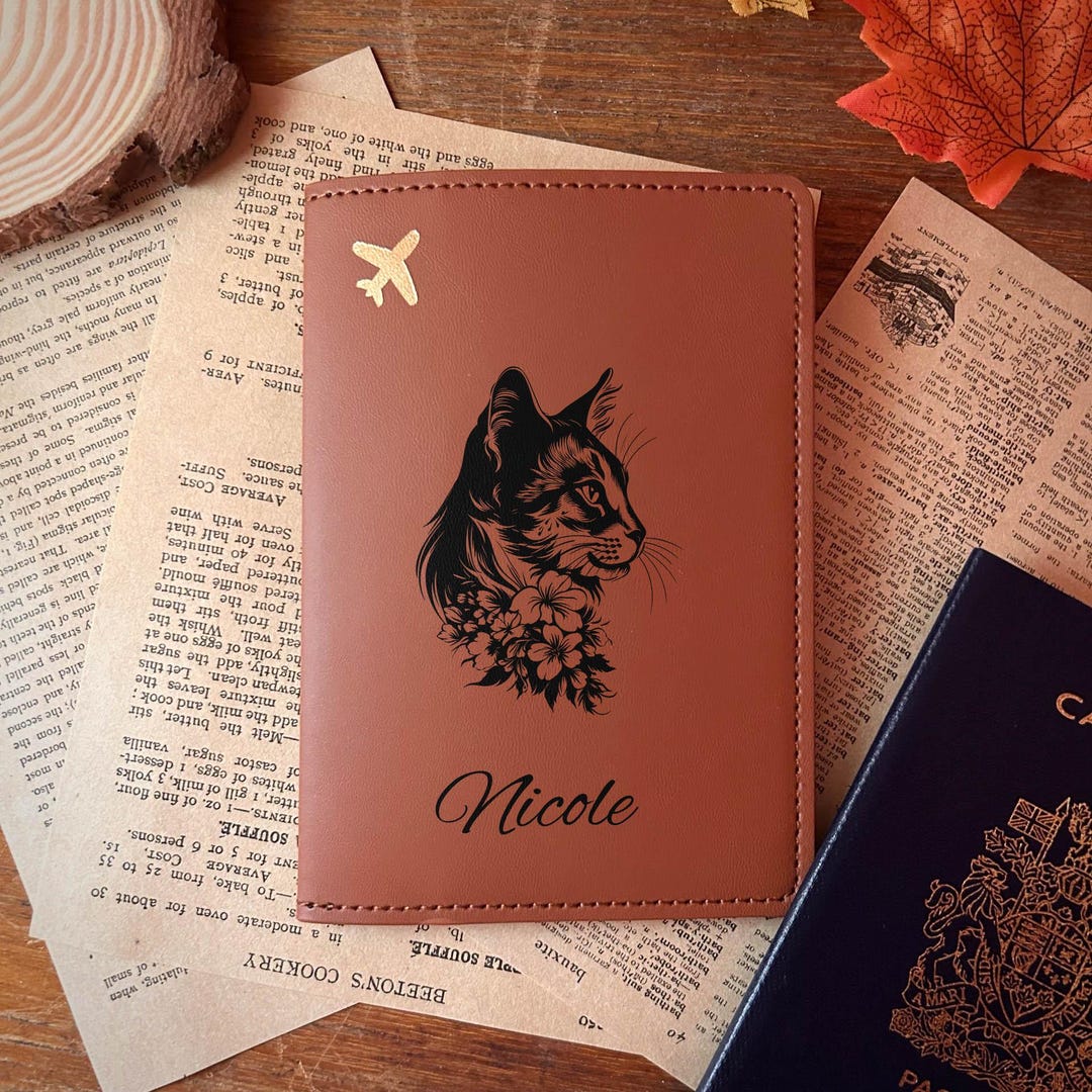 Cat Lover Passport Cover – Design #35 - Etsy