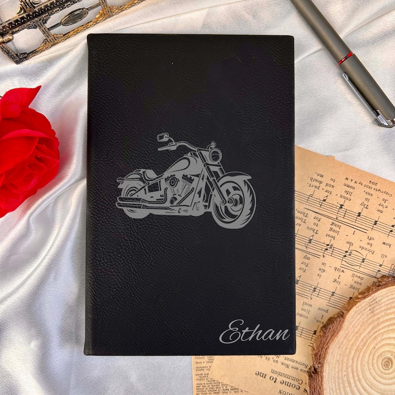 Motorcycle Custom Journal – Hard Cover, Motorcycle Design #1 - Etsy