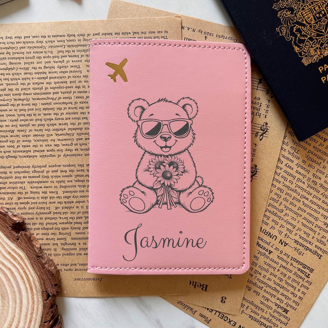 Teddy Bear Passport Cover – Design #60 - Etsy