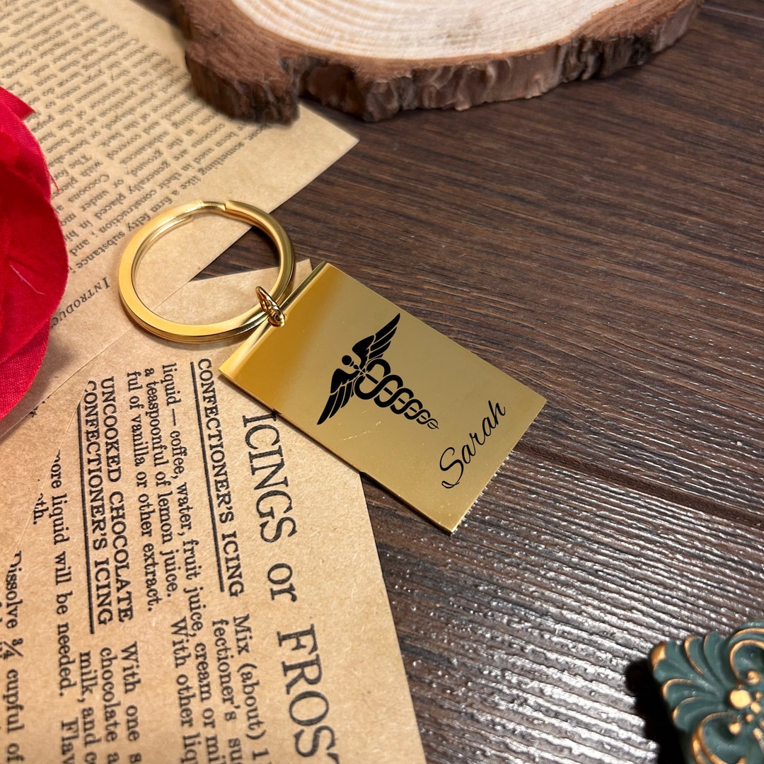 Medical Keychain Stainless Steel - Etsy