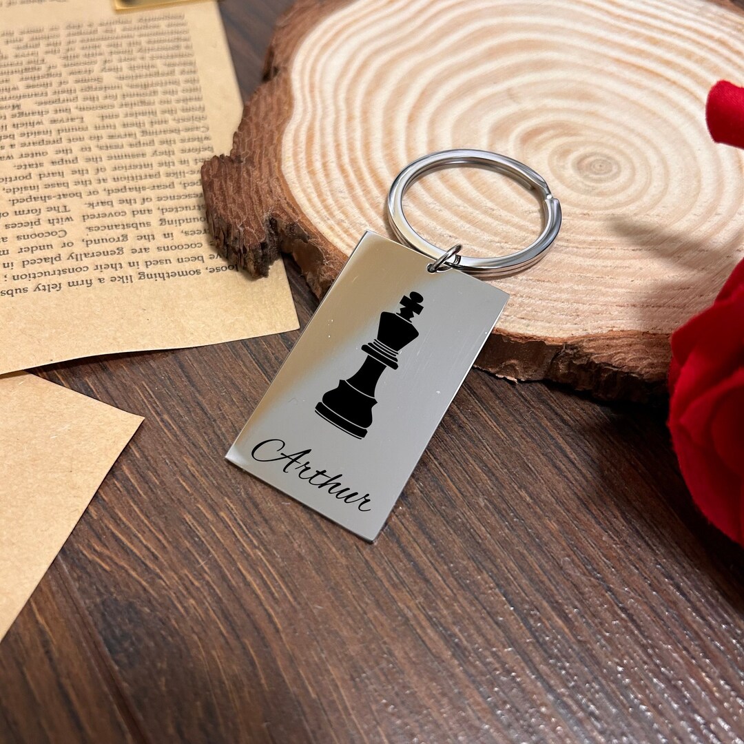 Chess Keychain Stainless Steel - Etsy