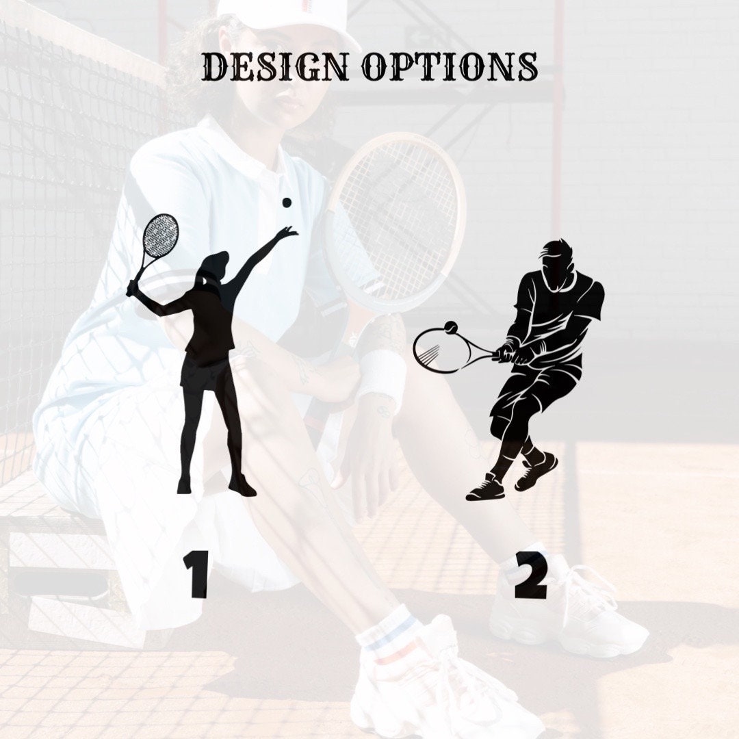 Tennis Drink Holder Racket Sport Engraved Gift Can Holder - Etsy